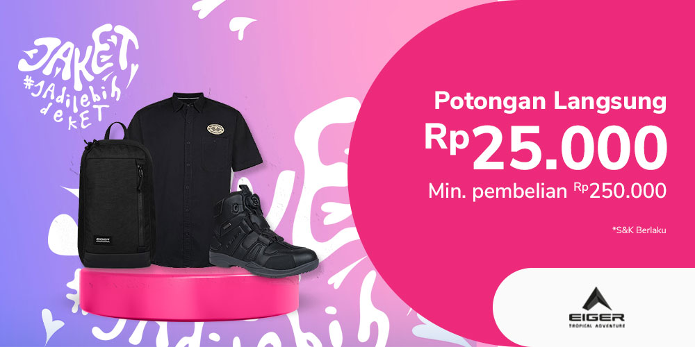 Info & Kode Promo Potongan Rp 25.000,- Eiger - MyValue