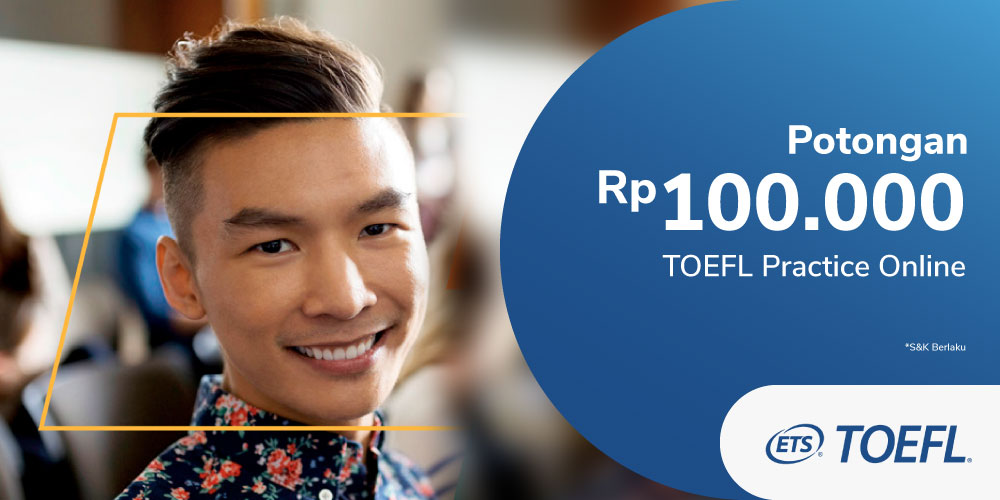 Info & Kode Potongan Rp 100.000,- TOEFL Practice Online ITC - MyValue