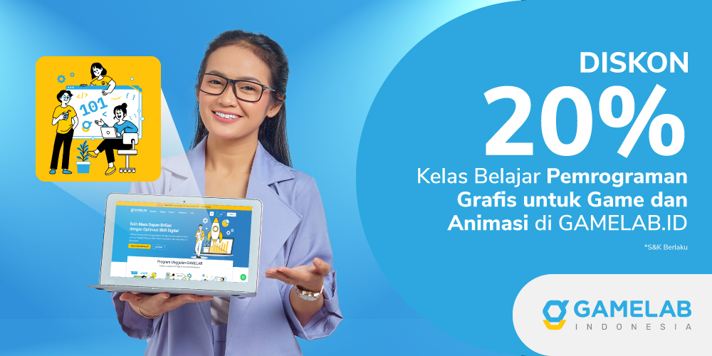 Info & Kode Discount 20% kelas Belajar Pemrograman Grafis untuk Game ...