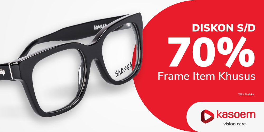 Info & Kode Diskon Upto 70% Selected Frame Kasoem - MyValue