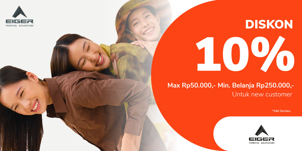 Info & Kode Diskon 10% Eiger New Member - MyValue