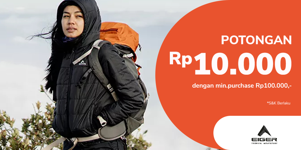 Info & Kode Potongan Rp10.000,- Eiger - MyValue