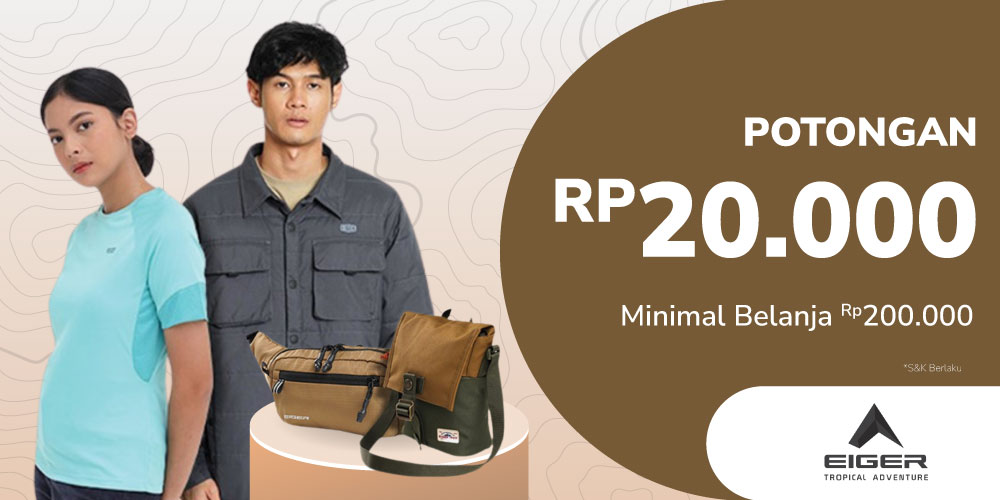 Info & Kode Potongan Rp20.000,- Eiger - MyValue