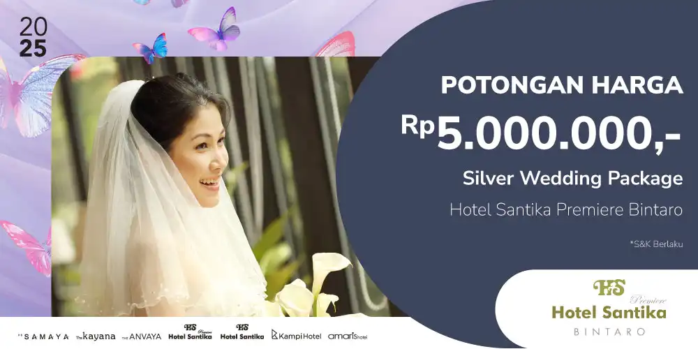 Info & Kode Promo Silver Wedding - Hotel Santika Premiere Bintaro - MyValue