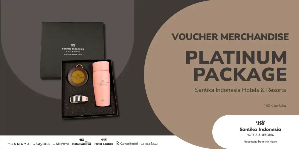 Info & Kode Voucher Merchandise PLATINUM PACKAGE Santika Indonesia ...