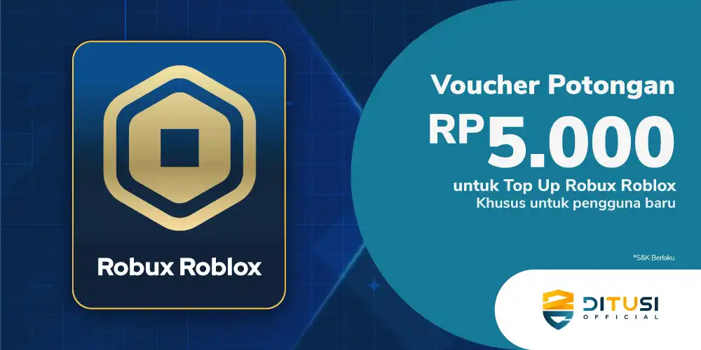 Info & Kode Voucher Potongan Rp5.000 untuk Robux Roblox - DITUSI - MyValue
